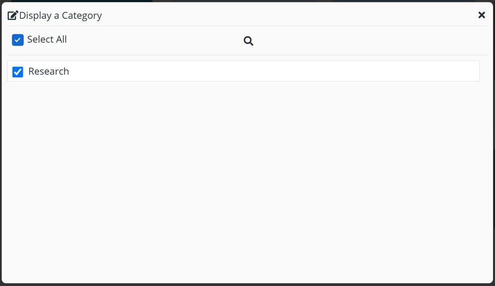 How do I display a category as a tile?