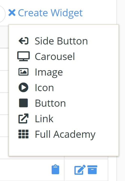 How do I create a Link widget?