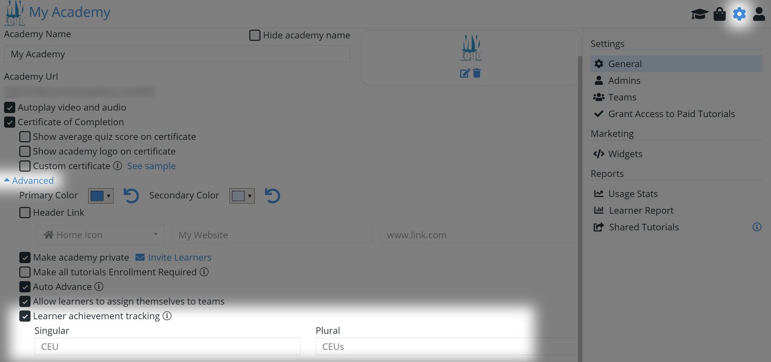 How do I assign credits to a tutorial?