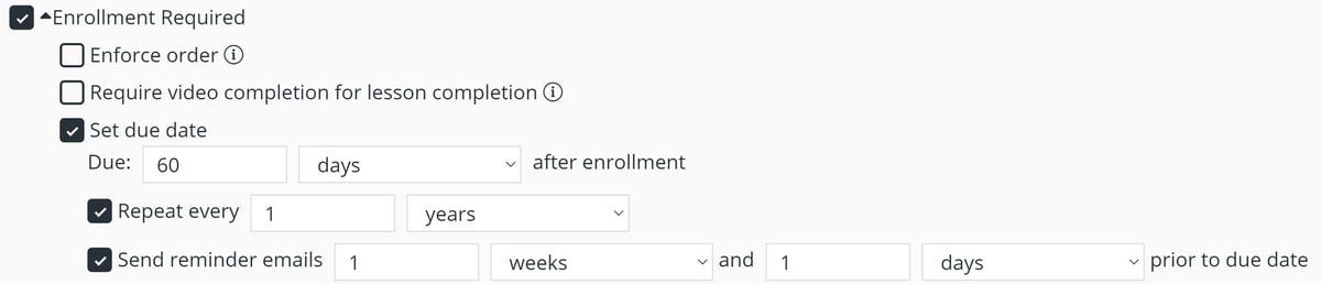 How do I set a due date for a tutorial?
