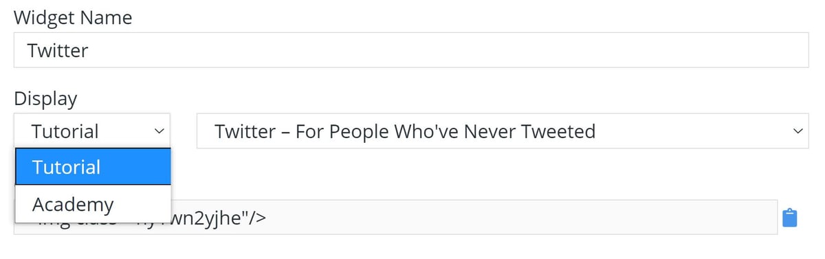 How do I create an Image widget?