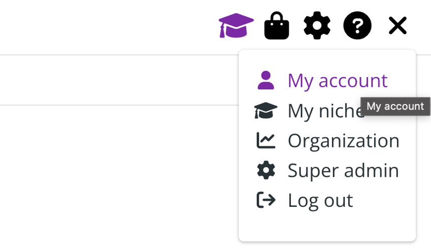 How do I update my Niche Academy account information?